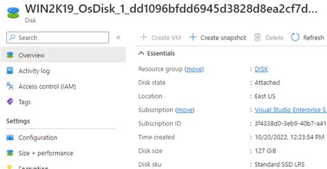 Need Powershell Script To Create Azure Vm With Standard Os Disk Type