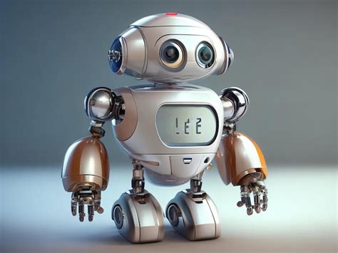 Premium Ai Image Small Robot Assistant Full Length