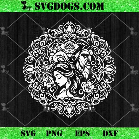 Cute Beauty And The Beast Svg File