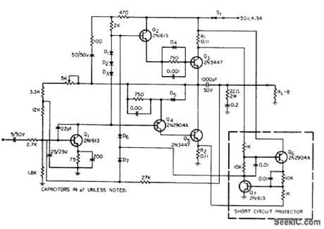 SHORT CIRCUITABLE 30 W AUDIO AMPLIFIER Control Circuit Circuit Diagram SeekIC Com