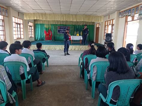 ရွှေတောင်မြို့နယ်တွင် စာသင်ကျောင်းအခြေပြု မီးဘေးလုံခြုံရေး အသိပညာပေး ဟောပြော သရုပ်ပ