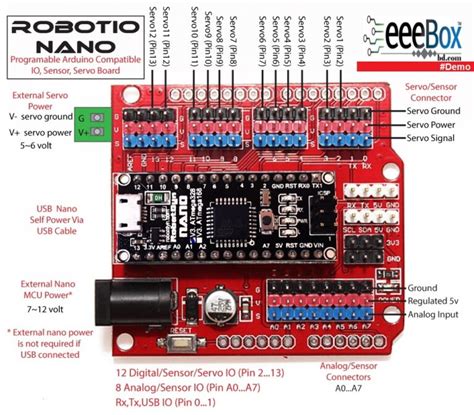 Arduino Nano Sensor Shield Nano Io Expansion Board Prototype Shield In Pakistan