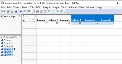 Solved Apply Same Formula To Several Columns Jmp User Community