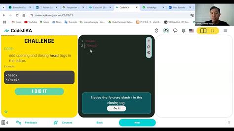 Learn Code Live Session Batch 1 Pengantar Html Dan Css Youtube