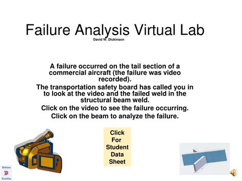 Ppt Failure Analysis Virtual Lab Powerpoint Presentation Free