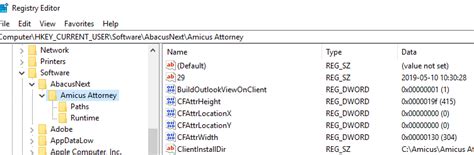 Outlook Folder View Not Displaying In Amicus By Caret Abacusnext