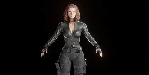 Black Widow Avengers 2012 3d Model My Version By Monstersmashgraves