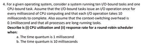 Solved For A Given Operating System Consider A System