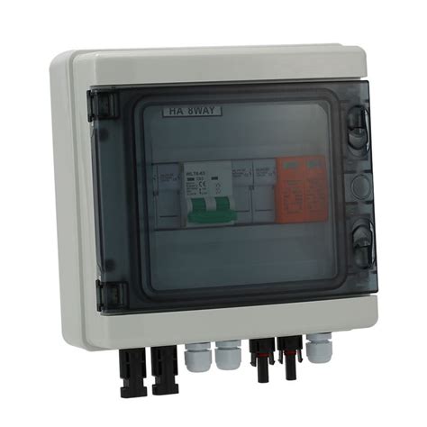 Ip65 Dc 500v 1 Input 1 Output Array Power Solar Pv String Box Pv