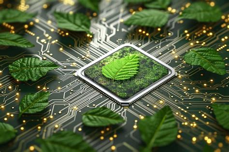 Environmental Tech Green Computing And It Ethics Contribute To Eco Friendly Practices Stock