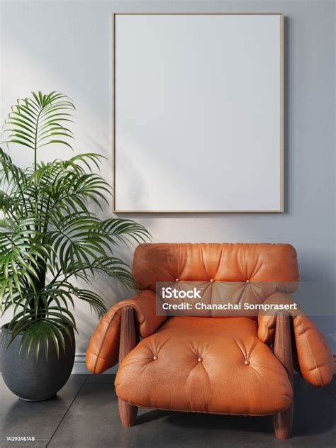 현대 인테리어 나무 바닥 콘크리트 벽 배경 스칸디나비아 스타일 로프트 스타일 3d 렌더링에서 포스터 프레임을 모의 0명에 대한 스톡 사진 및 기타 이미지 Istock