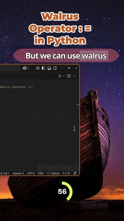 Walrus Operator In Python Explained Pythoncoding Walrus