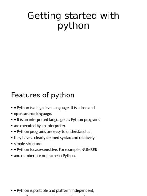 Getting Started With Python Pdf