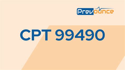 Cpt Code 99490 Reimbursement Guide Prevounce