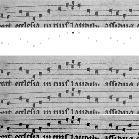An Example Transcription Equivalent In Modern Notation Bottom Image Download Scientific