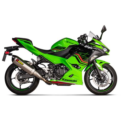 Akrapovic Slip On Exhaust Kawasaki 2024 Ninja 500 Exhaust Sportbike