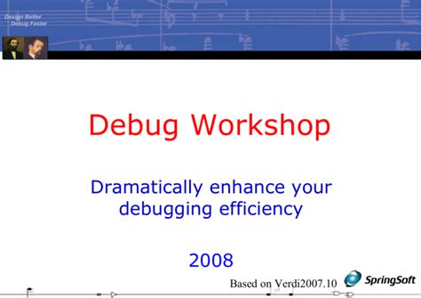 debug workshop