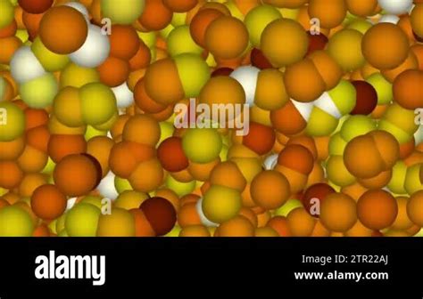Abstract Animated Background With Brown Blinking Circles Digital Computer Renderer Stock Video