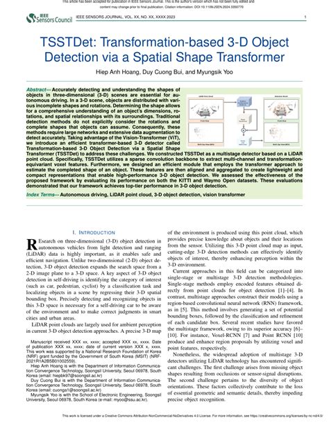 Pdf Tsstdet Transformation Based 3 D Object Detection Via A Spatial