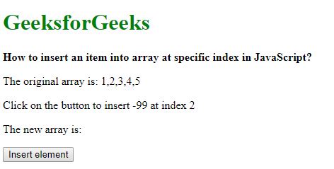 Insert Array Into Table Javascript Decoration Examples