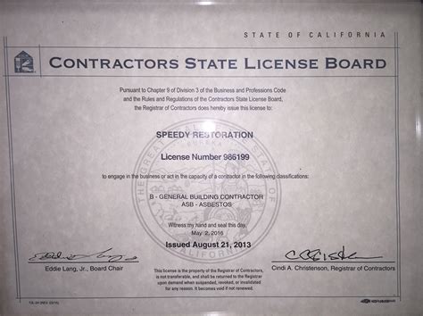 Contractors State License Board Contact Number At Walter Mcglothlin Blog