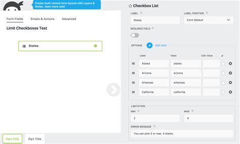 Ninja Forms Limit Checkboxes By Pavelreva Codecanyon