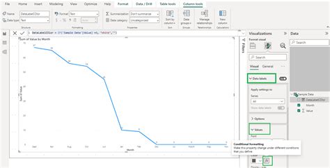 Solved Hide Data Points On Line Chart Microsoft Fabric Community