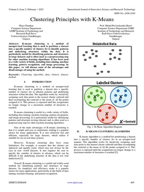 Clustering Principles With K Means Pdf Cluster Analysis Image