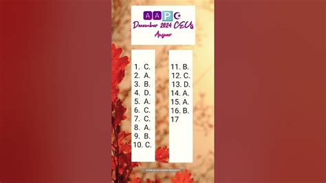 December 2024 Aapc Cpc Ceus Ceus Answer Key Earn Your Credits