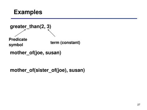 Ppt The Predicate Calculus Powerpoint Presentation Free Download