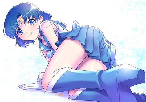 Mizuno Ami And Sailor Mercury Bishoujo Senshi Sailor Moon Drawn By