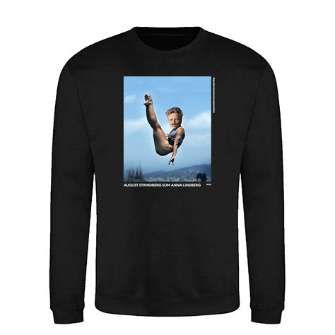 Sweatshirt August Strindberg Som Anna Lindberg Grå Eller Svart