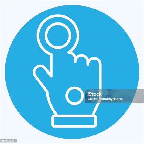 아이콘 유선 장갑 3d 시각화 기호와 관련이 있습니다 파란 눈 스타일 심플한 디자인 편집 가능 간단한 그림 3차원 형태에 대한 스톡 벡터 아트 및 기타 이미지 Istock