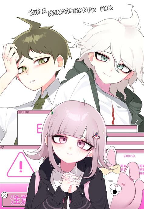 Nanami Chiaki Komaeda Nagito Hinata Hajime And Monomi Danganronpa And 2 More Drawn By Igal