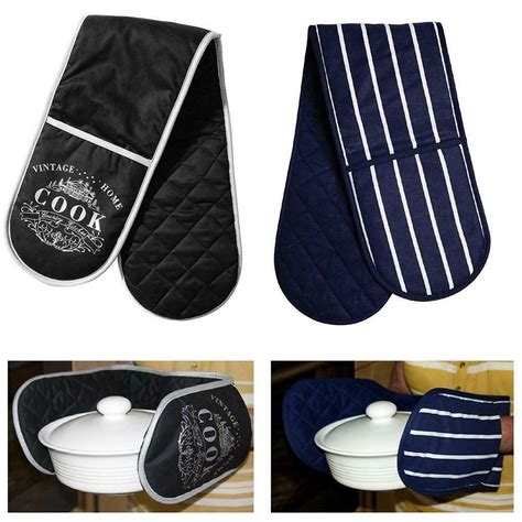 Double Oven Gloves Padded Heat Resistance Insulated Cotton Mitt