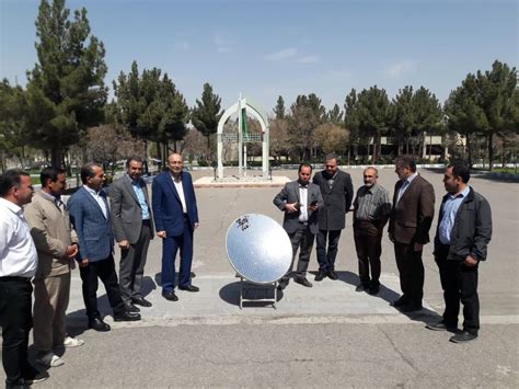 مراسم تست کار اجاق خورشیدی دست ساخته پژوهشی آقای ایوب نیک بخت عضو
