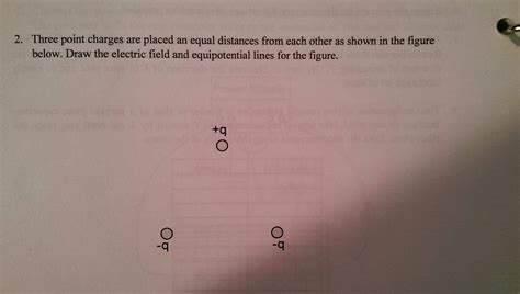 solved three point charges are placed an equal distance f