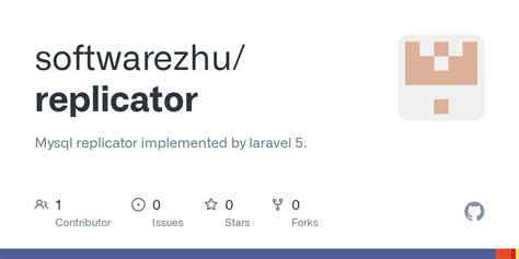 github softwarezhu replicator mysql replicator implemented by laravel 5