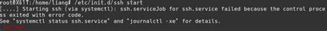 ssh无法启动 code exited status 亮亮的天空