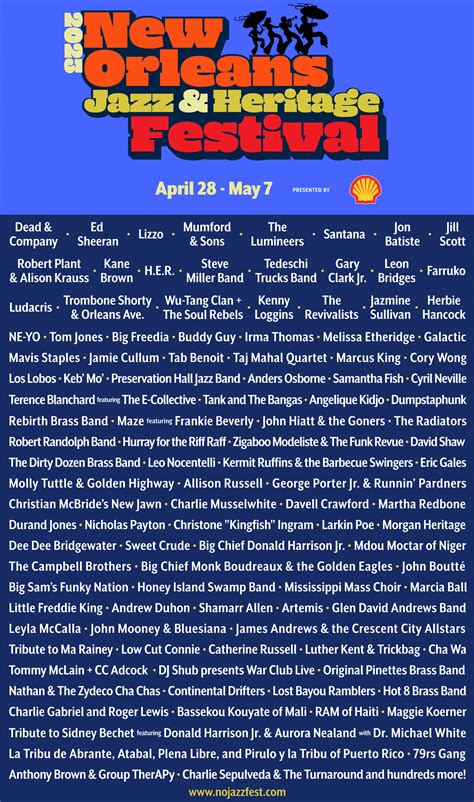 New Orleans Jazz And Heritage Festival Announces Full Line Up For 2023