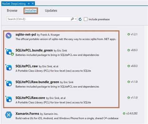 Xamarinforms Deep Linking Application Using Sqlite