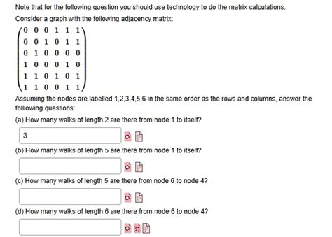 solved note that for the following question you should use technology to do the matrix