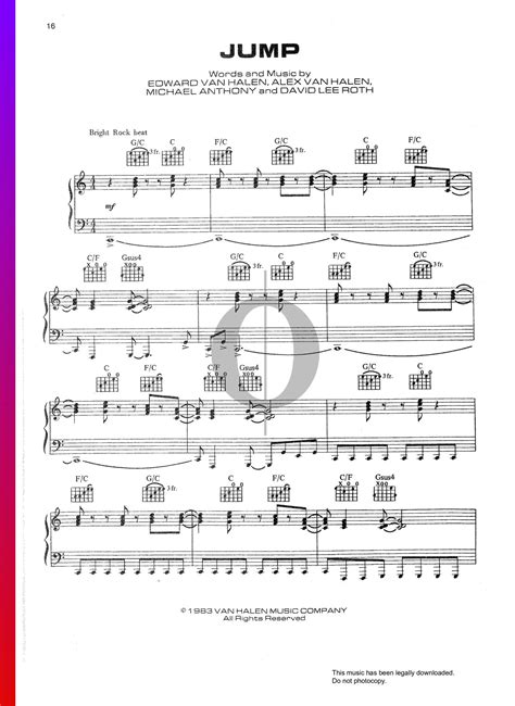 Jump Van Halen Synth Sheet Music At Samantha Tipping Blog