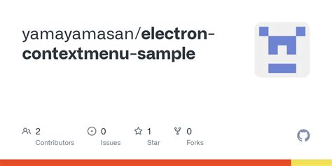 Github Yamayamasanelectron Contextmenu Sample