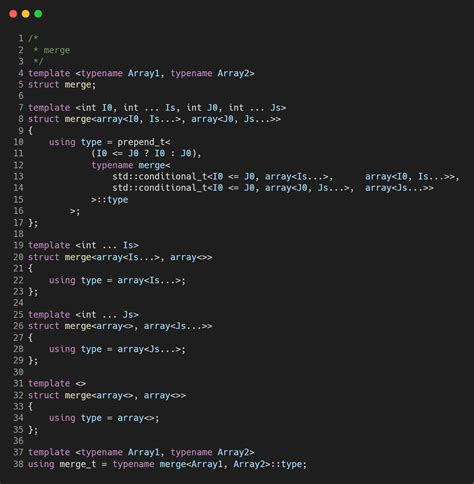 Compile Time Merge Sort C In C20 Stdsort Along With Other
