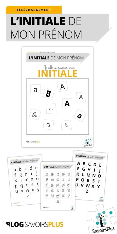 Téléchargement Linitiale De Mon Prénom Savoirsplus Alphabet Words Math