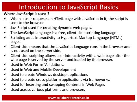 Introduction To Javascript Programming Ppt