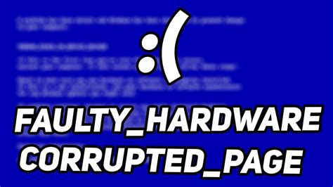 How To Fix FAULTY HARDWARE CORRUPTED PAGE Error On Windows