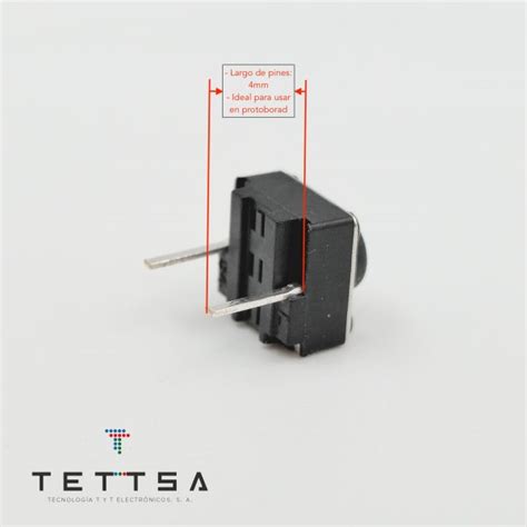 Micro Switch Pulsador 2 Pines 6x6x5mm Tettsa Tienda