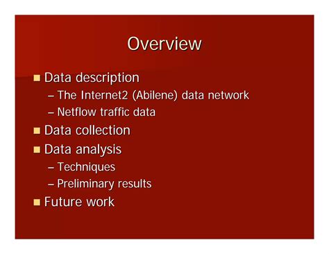 Network Flow Analysis Ppt Free Download
